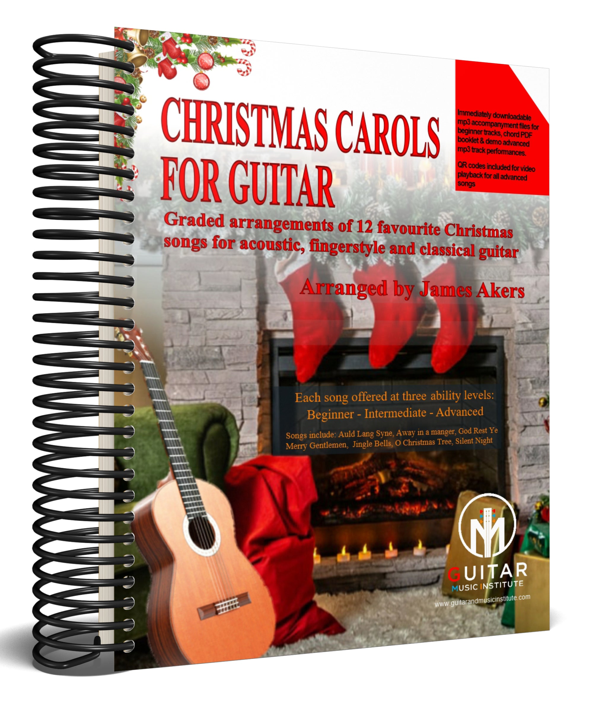 Christmas Carols For Guitar - WIRE BOUND VERSION – GMI - Guitar and ...